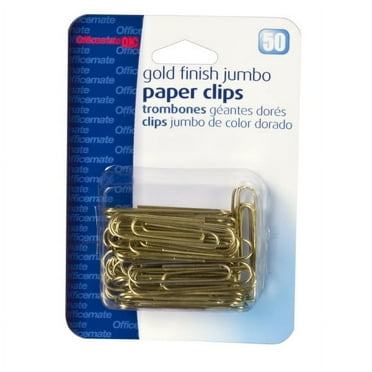 ACCO Large Size Jumbo Paper Clips, Smooth Finish, Silver, 100 Clips Per ...