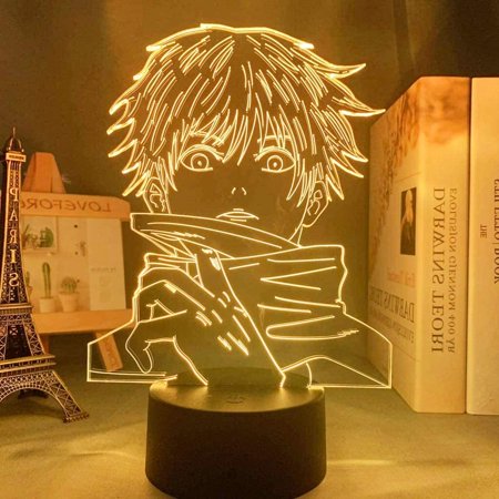 Creative Anime Night Light Table LED Lamp 16 Colors Toys Satoru Gojo ...