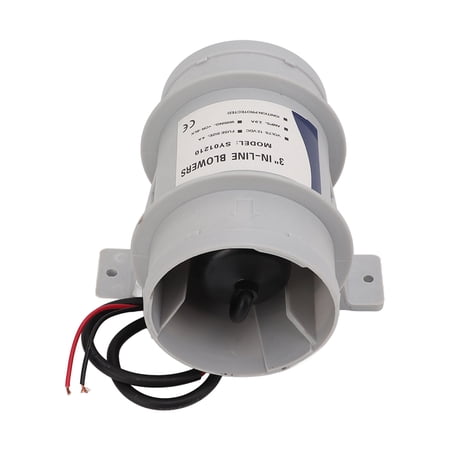 3 Inch Inline Blower, 12V Inline Blower Low Current Draw High Air ...