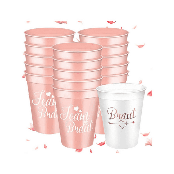 Qtmnekly 16 Pieces Team Bride and Bride to Be Bachelorette Party Cups ...