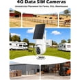 4G LTE Cellular Solar Cameras Outdoor, No WiFi Solar & Outdoor Camera ...