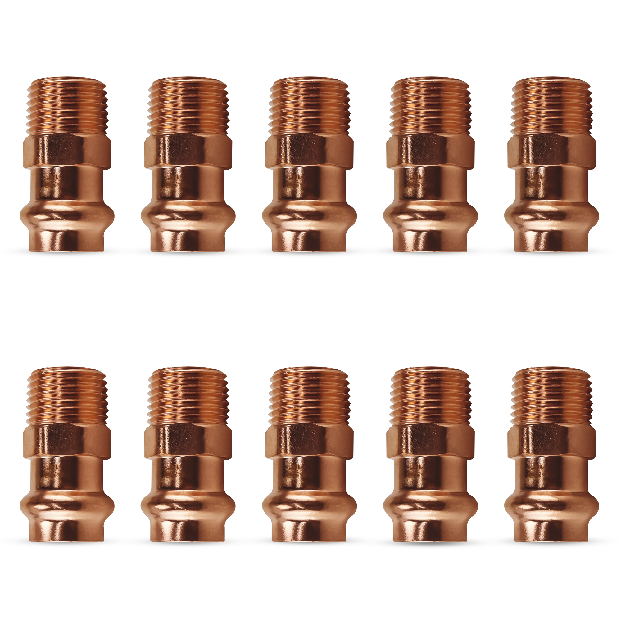 DMNI ProPress Fitting Adapter with Male – 1/2 by 1/2 P x Male NPT Zero ...