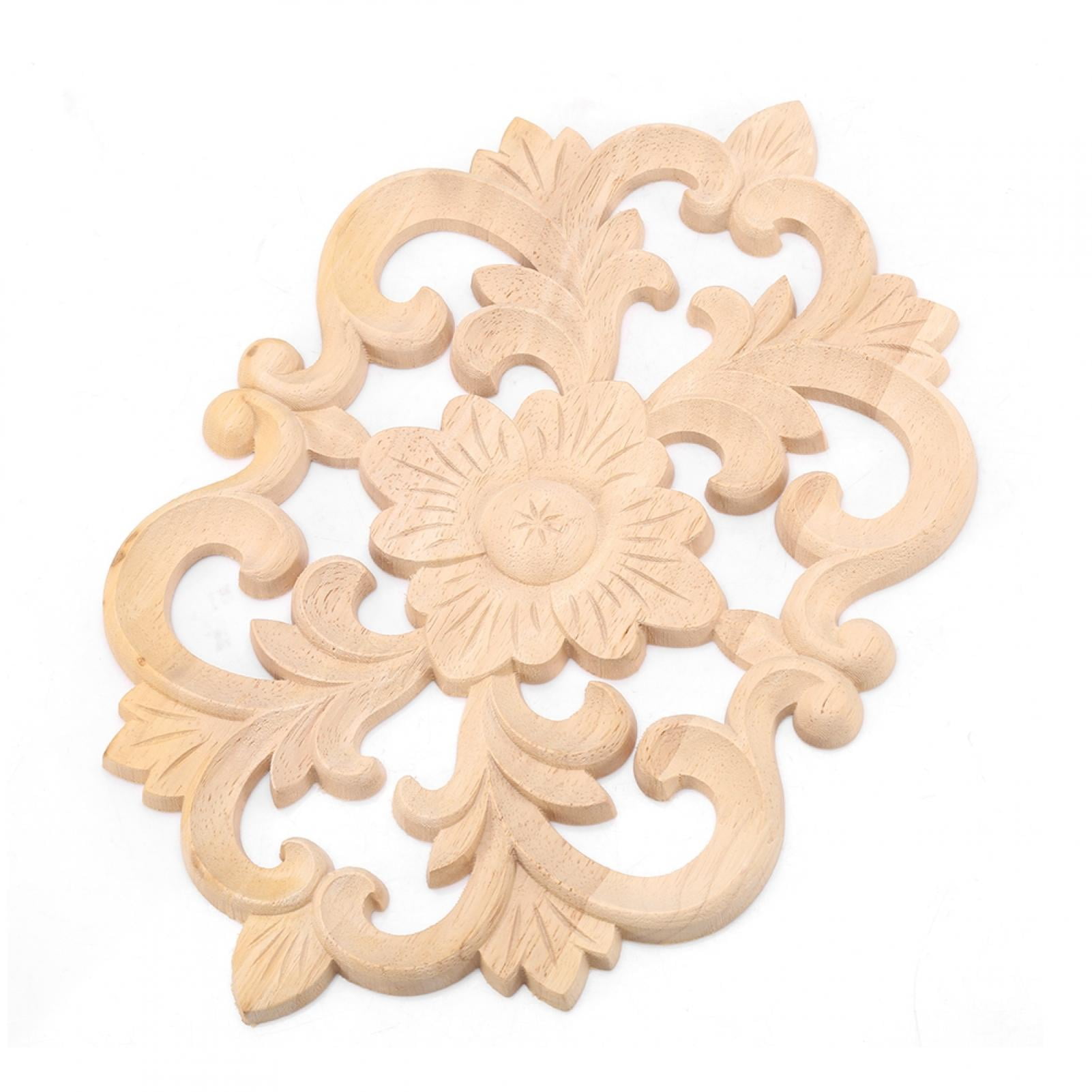 Click here for Domqga Carved Wood Applique  Onlay 1pc New Design... prices