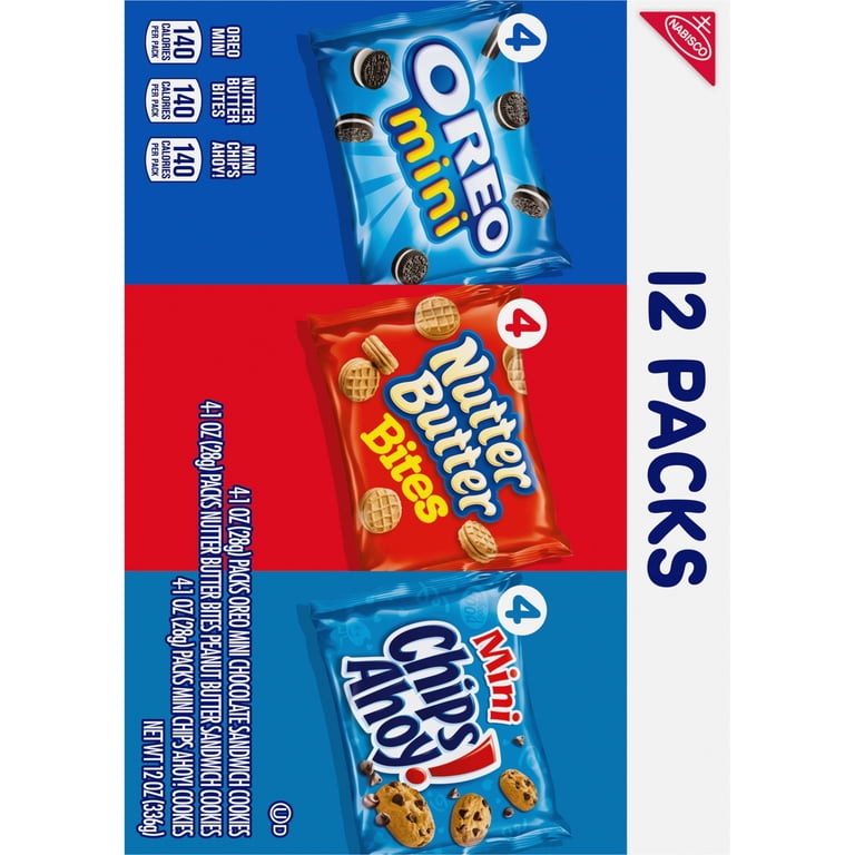 Nabisco Snack Pack Variety Mini Cookies Mix With Oreo Mini