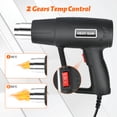 2000W Portable Heat Gun with 4 Nozzles, Temperature Control & Overload ...