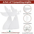 VINGLI Outdoor Christmas Decorations Angels, 3ft Set of 2 Weather ...