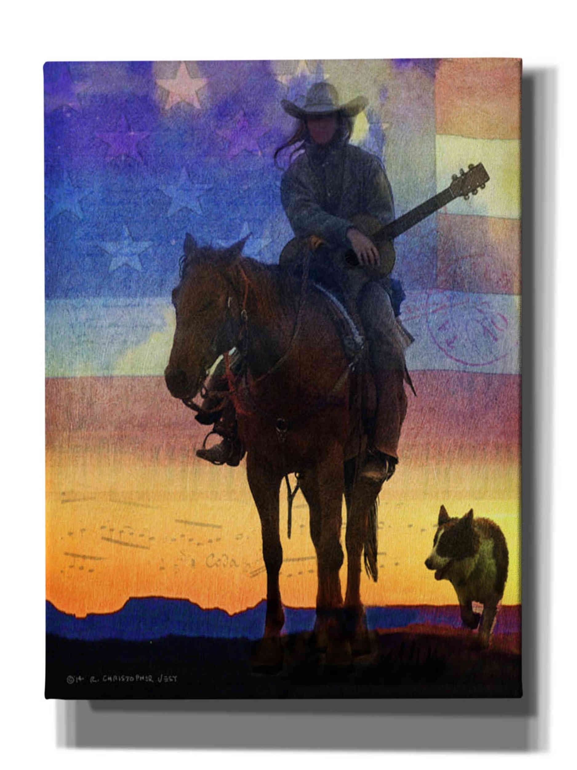 Epic Graffiti 'American Cowgirl' by Chris Vest, Canvas Wall Art, 12"x16 ...