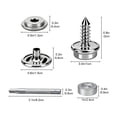 "25pcs Canvas Snap Kit, EEEkit Metal Snap Fasteners Kit Snap Button Set ...