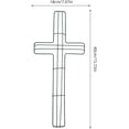 15.7 Inch Metal Cross Wreath Frame Wire Garland Ring for Easter Holiday ...