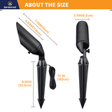 Gardenreet Solid Brass Landscape Spotlight,12V Low Voltage Directional ...