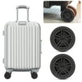 2PCS Plastic Suitcase Replacement Rollers Quiet Wheels Easy Install ...