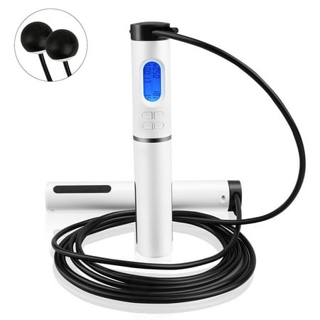 Digital Smart Counting Skipping Ropes,Adjustable Fitness Sport Jump ...