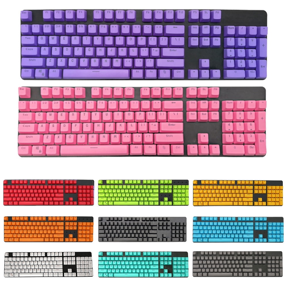 D-GROEE 104 Key PBT Double Color Backlight Mechanical Keyboard Keycap ...