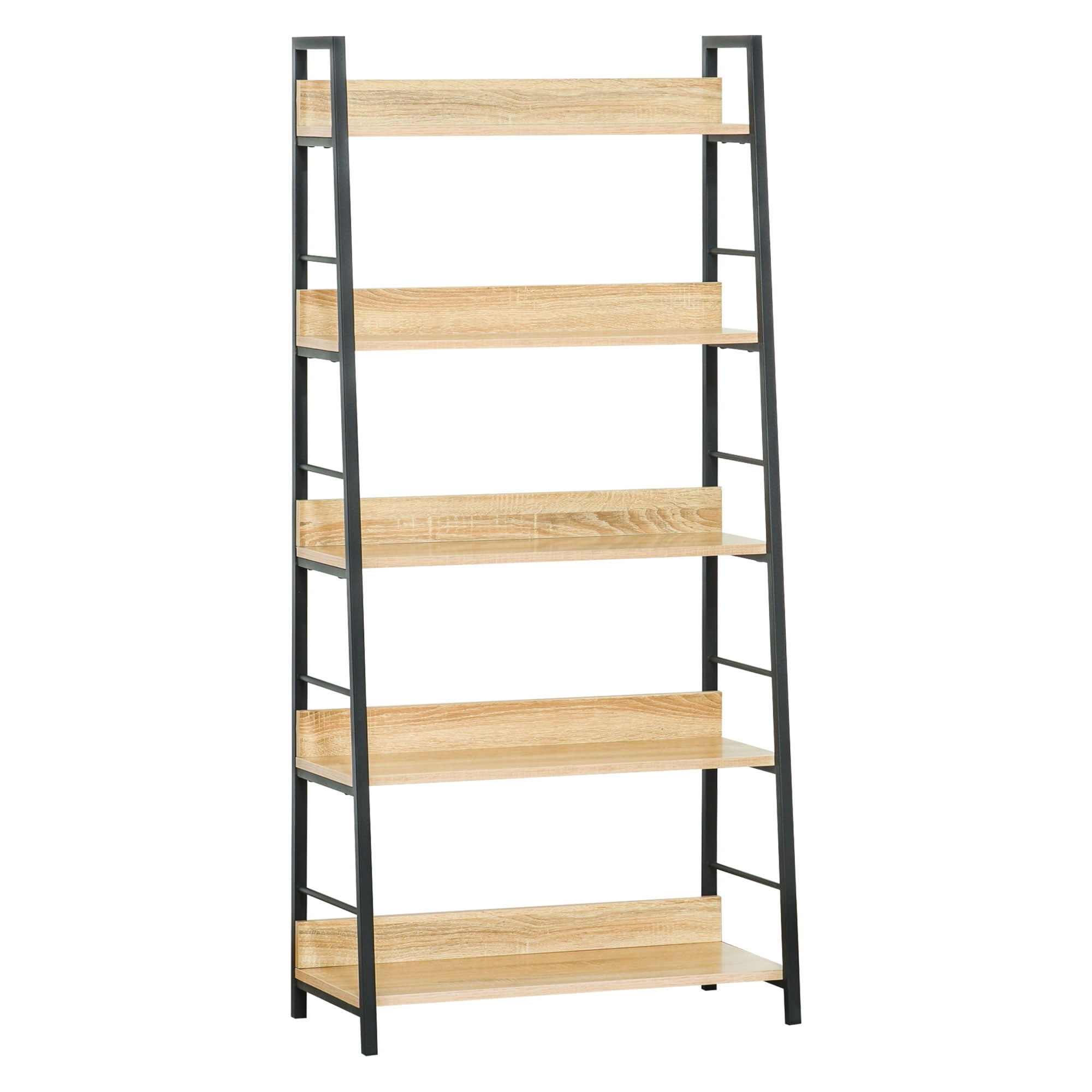 Click here for Homcom Modern 5-Tier Bookshelf Storage With Metal... prices