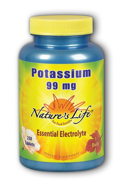 Natures Life - Potassium, Tablet (Btl-Plastic) 99mg 250ct - Walmart.com