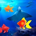 Walbest Artificial Aquarium Fishes Plastic Fish Realistic Artificial ...