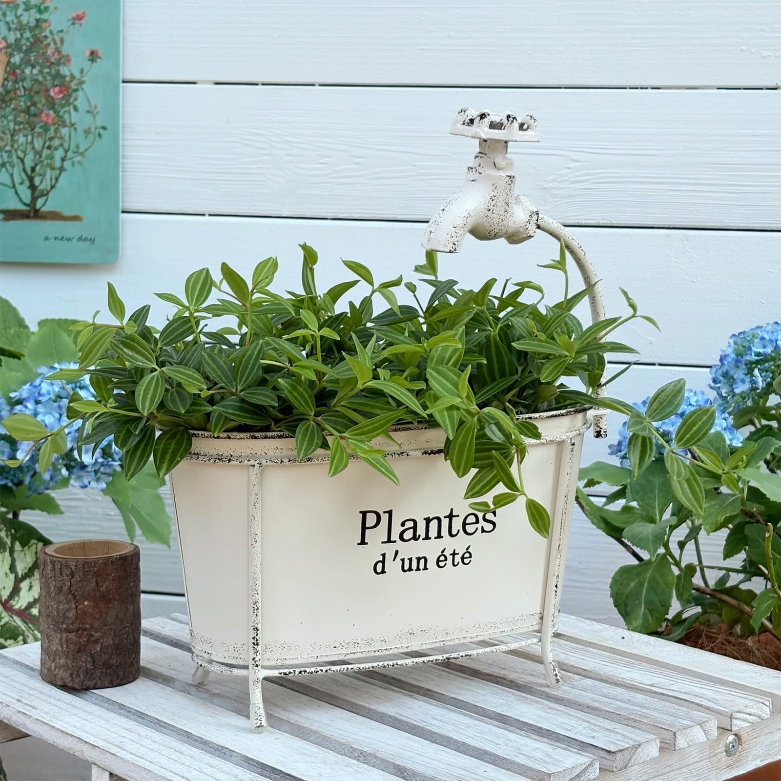 Click here for Dvkptbk Metal Pot Vintage Green Iron Faucet Plante... prices