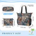 Beach Tote Bag with Waterproof Wet Pocket & Detachable Pouch for Pool ...