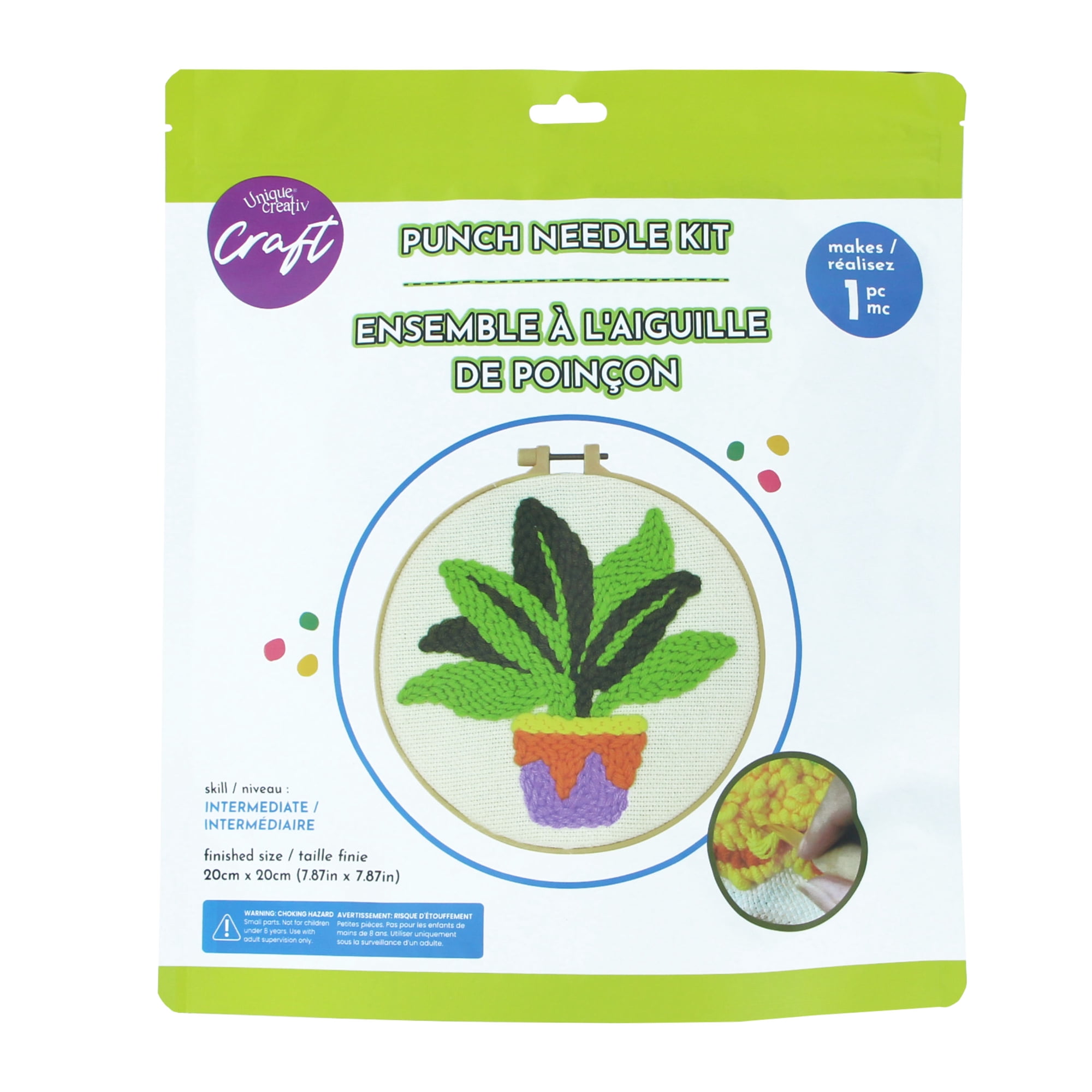 Click here for Unique Creativ Craft Punch Needle Kit - Plant  1 P... prices