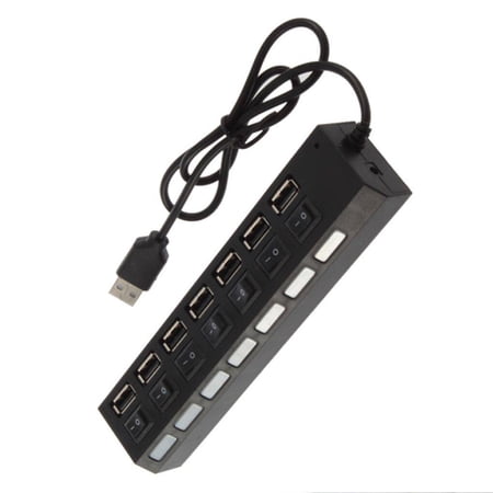 High Speed 4/7 Port USB Hub Power Port USB hub on/off hub 7 Port USB ...