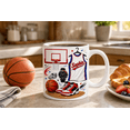 Basketball Lover Ceramic Mug Personalized Name 2D Printed 3D Effect ...