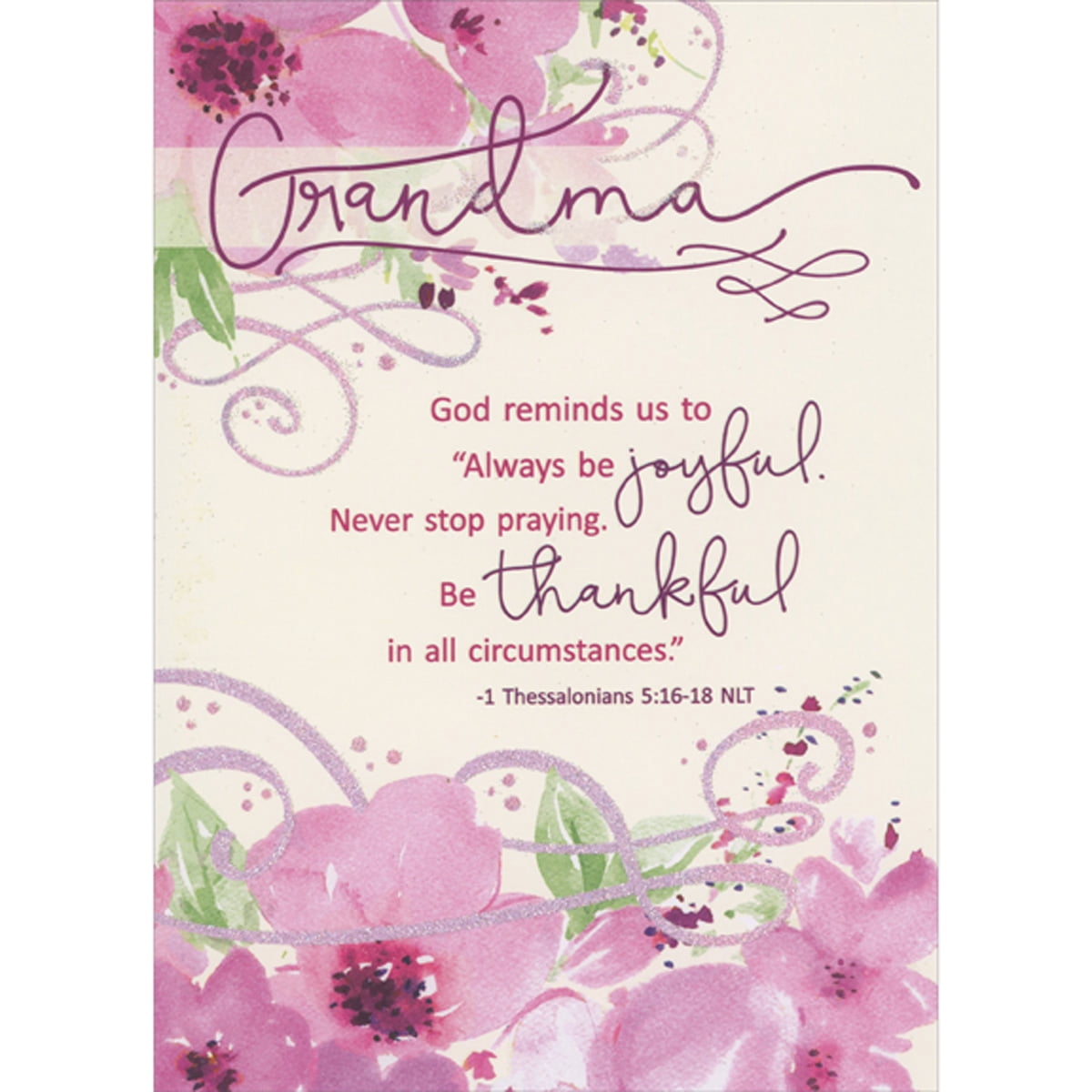 Designer Greetings Always Be Joyful, Never Stop Praying Scripture Verse ...