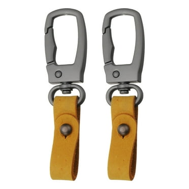 Compact Key Chain Organizer With Leather Strap, Smart Key Ring Holds 8 ...