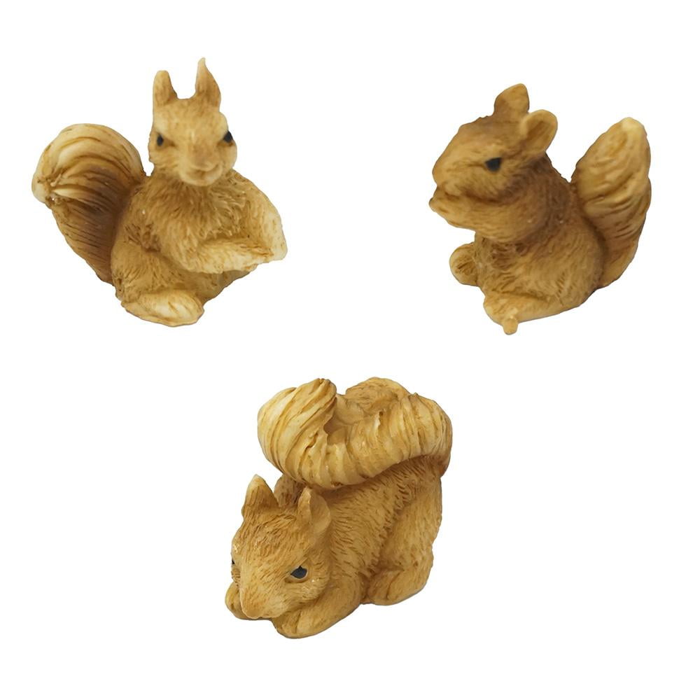 Miniature Resin Squirrel Figurines, Assorted Sizes, 3-Piece - Walmart.com