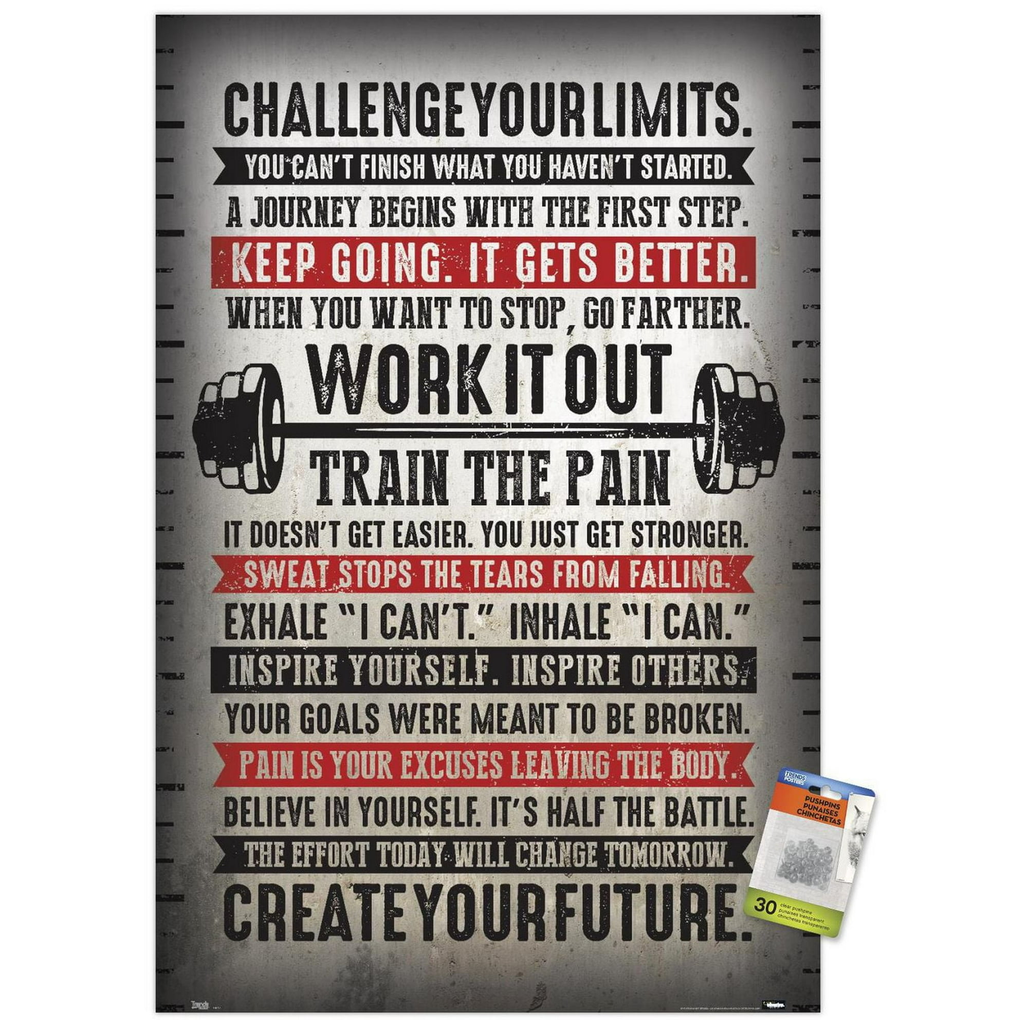 Click here for Trends International Challenge Your Limits Wall Po... prices