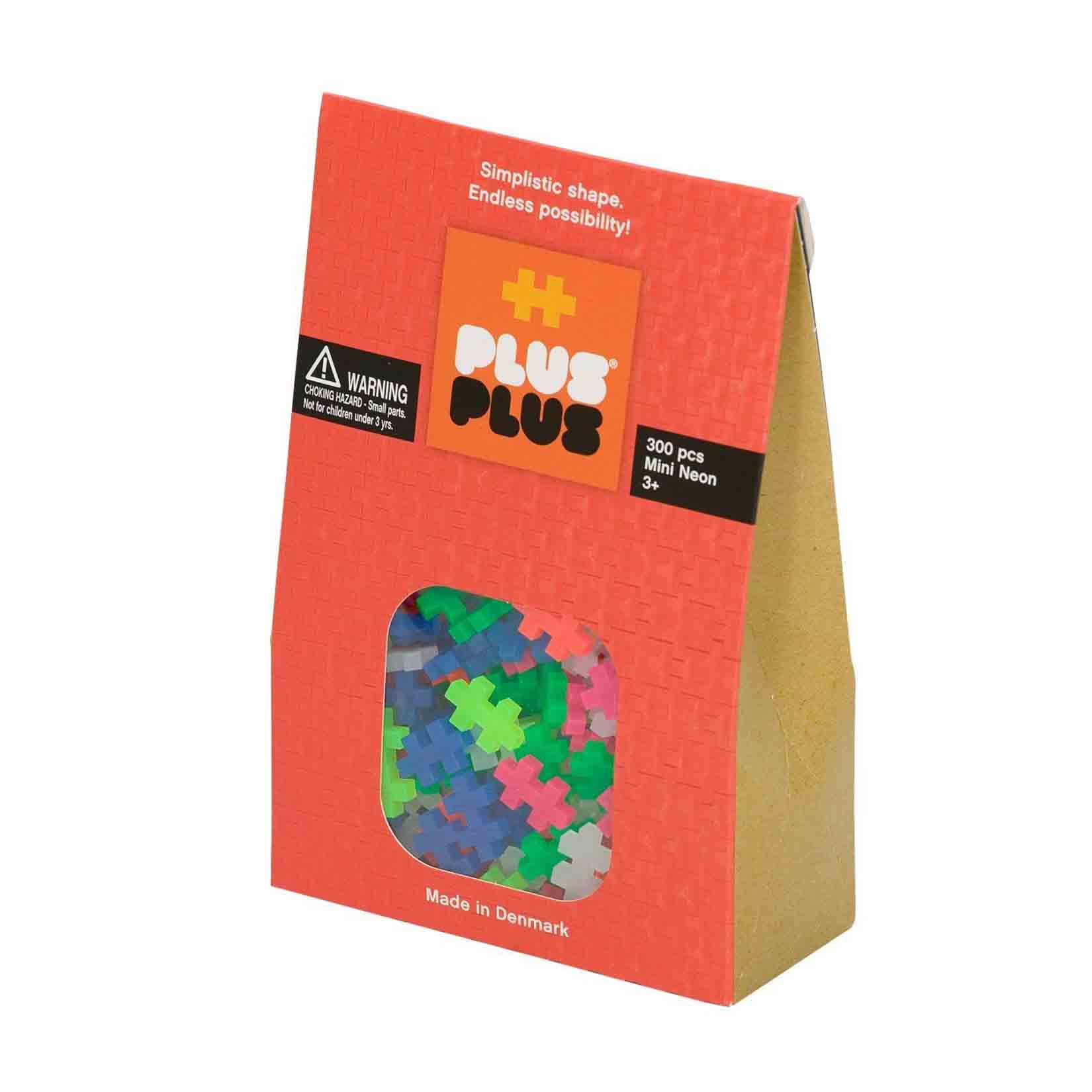 Plus-Plus - Open Play Building Set - 300 pc Neon Mix - Construction ...