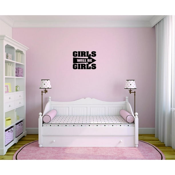 Decal - Peel & Stick Wall Sticker Girls Will Be Girls Teen Bedroom ...