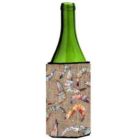 Caroline Trésors de Crevettes sur de la toile de Jute de Faux Bouteille ...