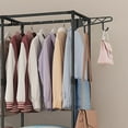 Leyeet Clothes Rack Heavy Duty Clothing Racks for Hanging Clothes ...