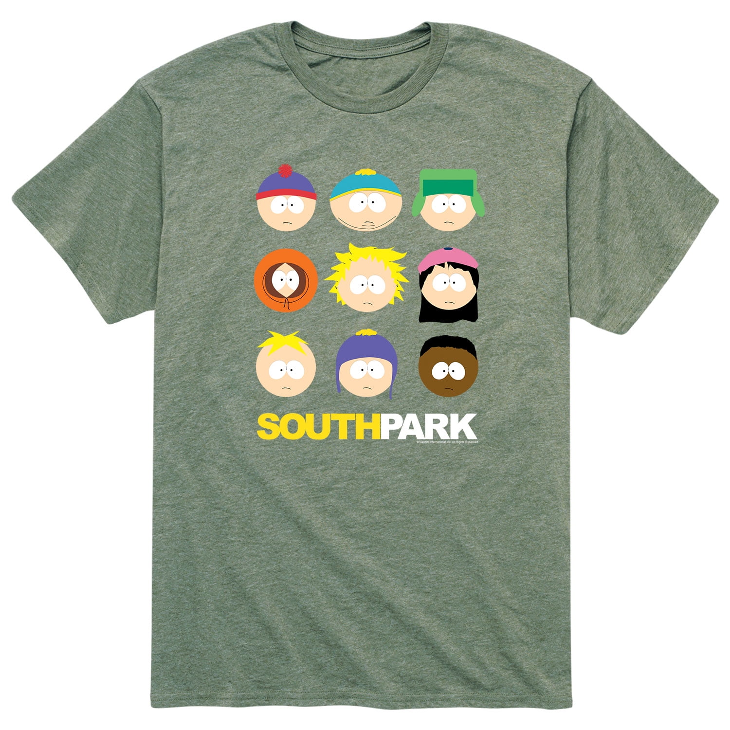 South Park - South Park Characters - Men's Short Sleeve Graphic T-Shirt ...