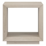 Evelyn&Zoe Tannen 22" Wide Rectangular Side Table, Alder White ...