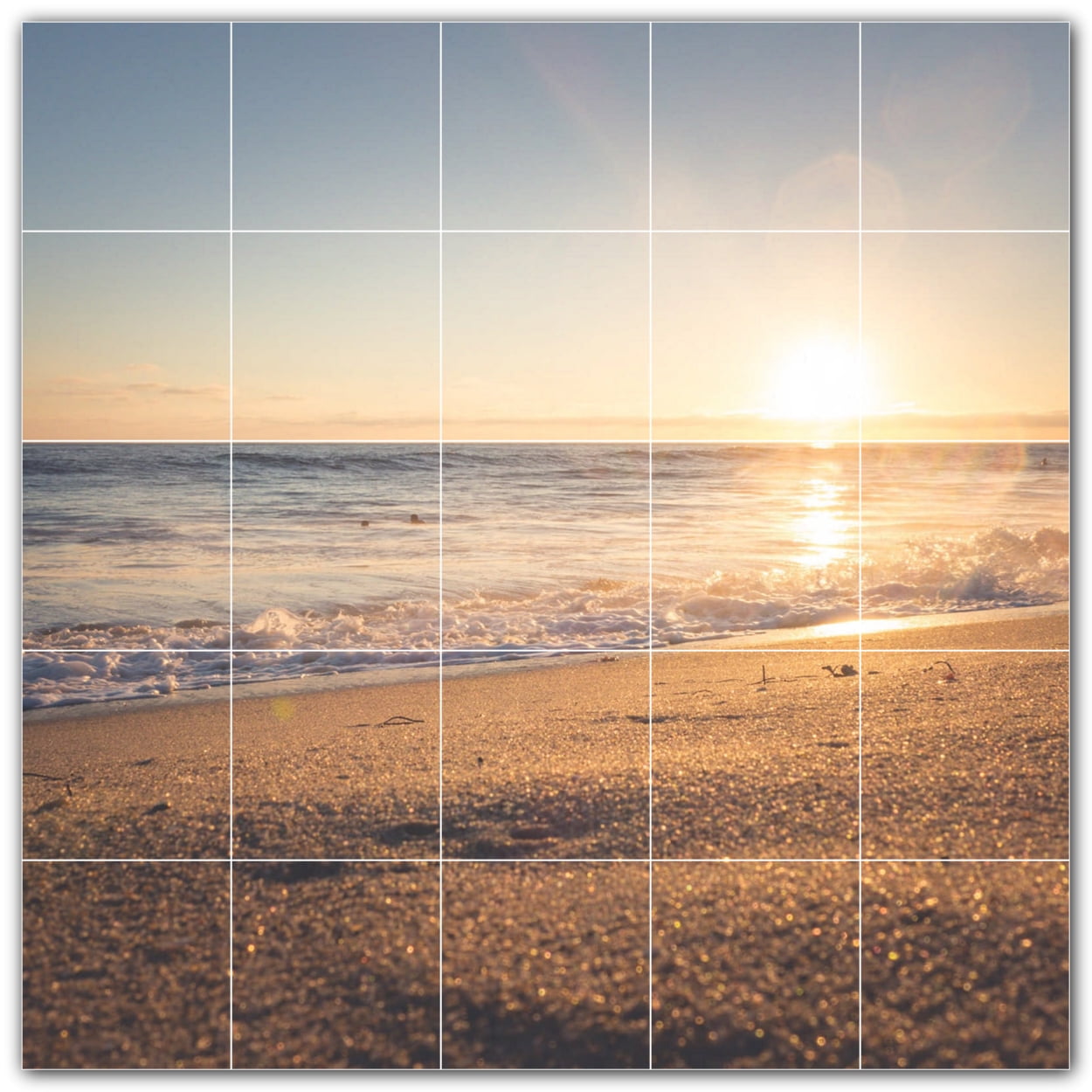 Picture-Tiles.com: Sunset Ceramic Tile Wall Mural WAL500976-55XL. 60"W ...