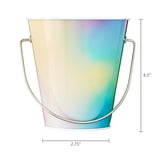 Way To Celebrate Rainbow Tin Pail with Handle, 4.5 inches, colorful ...
