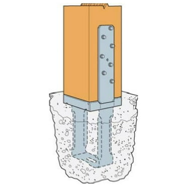 Simpson Strong-Tie CPT66Z - ZMAX Galvanized Concealed Post Base for 6x6 ...