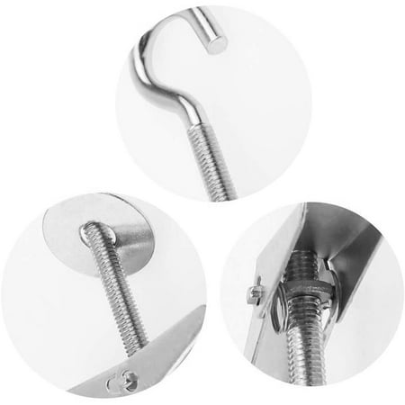 12 pieces M5 spring anchors, ceiling hooks, galvanized, toggle dowels ...
