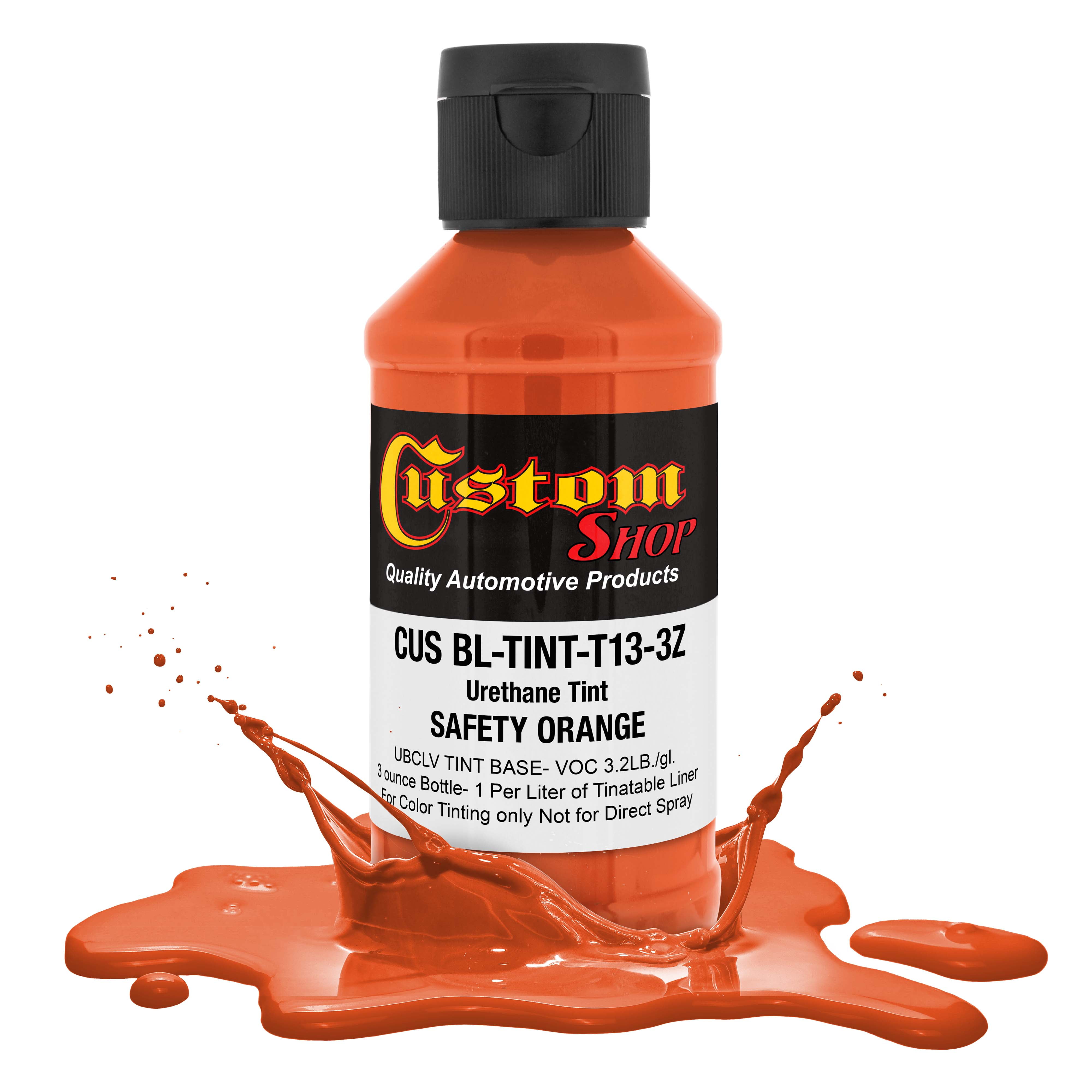 Custom Coat 3oz. (Safety Orange Color) Urethane Tint Concentrate for ...