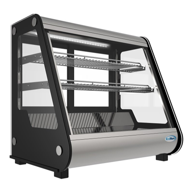 Koolmore 27" Stainless Steel Countertop Refrigerator Display Case in ...