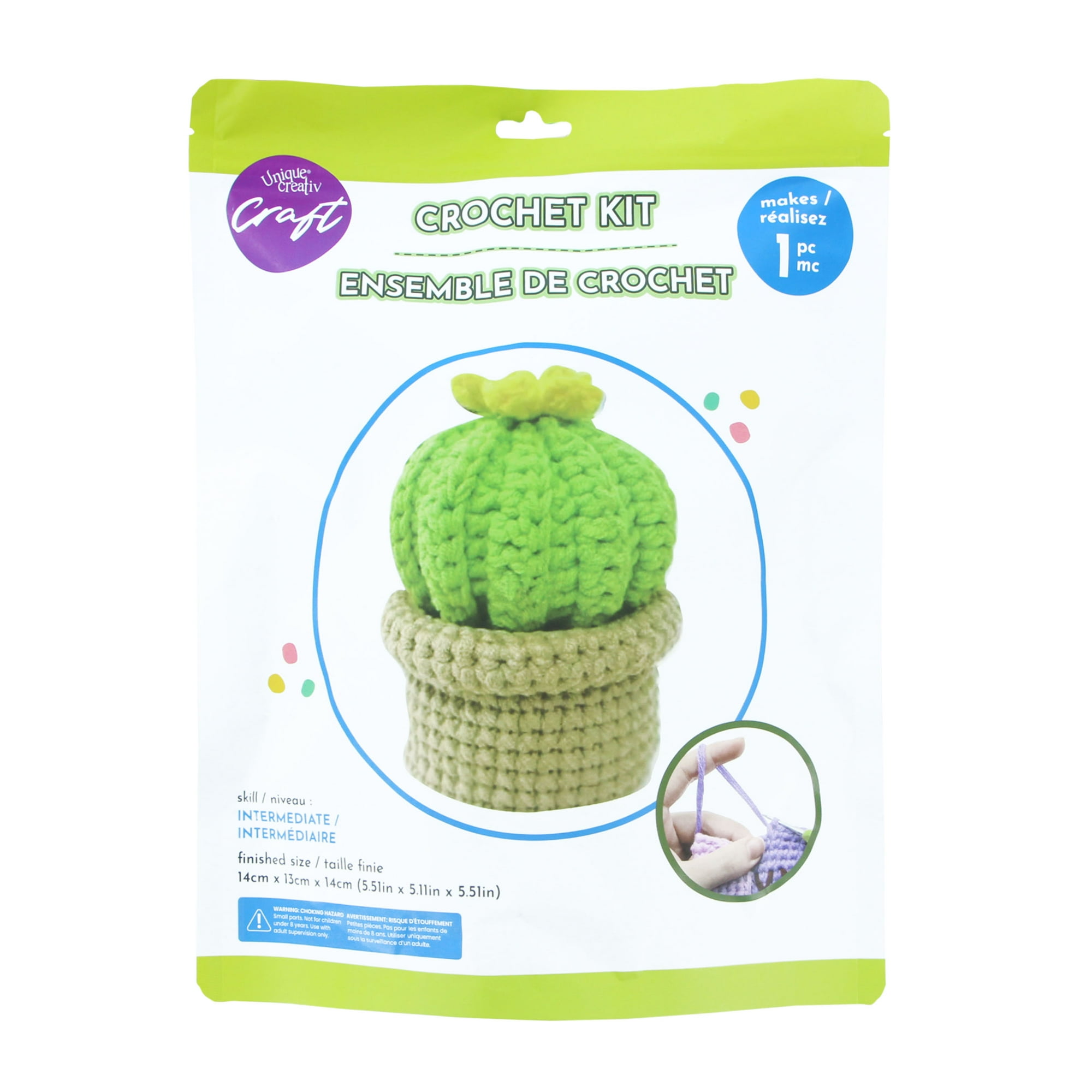 Click here for Unique Creativ Craft Crochet Kit - Cactus  1 Pc  A... prices
