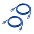 Cable Matters 2-Pack Short USB 3.0 Male to Male Cord in Blue - Walmart.com