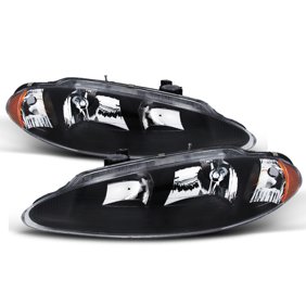 ANZO 2001-2004 Dodge Stratus Crystal Headlights Black - Walmart.com
