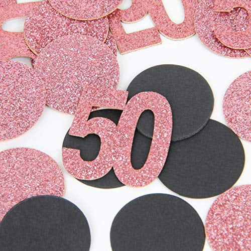 Papercraft Gold 50th Birthday Table Confetti 50th Birthday Table ...