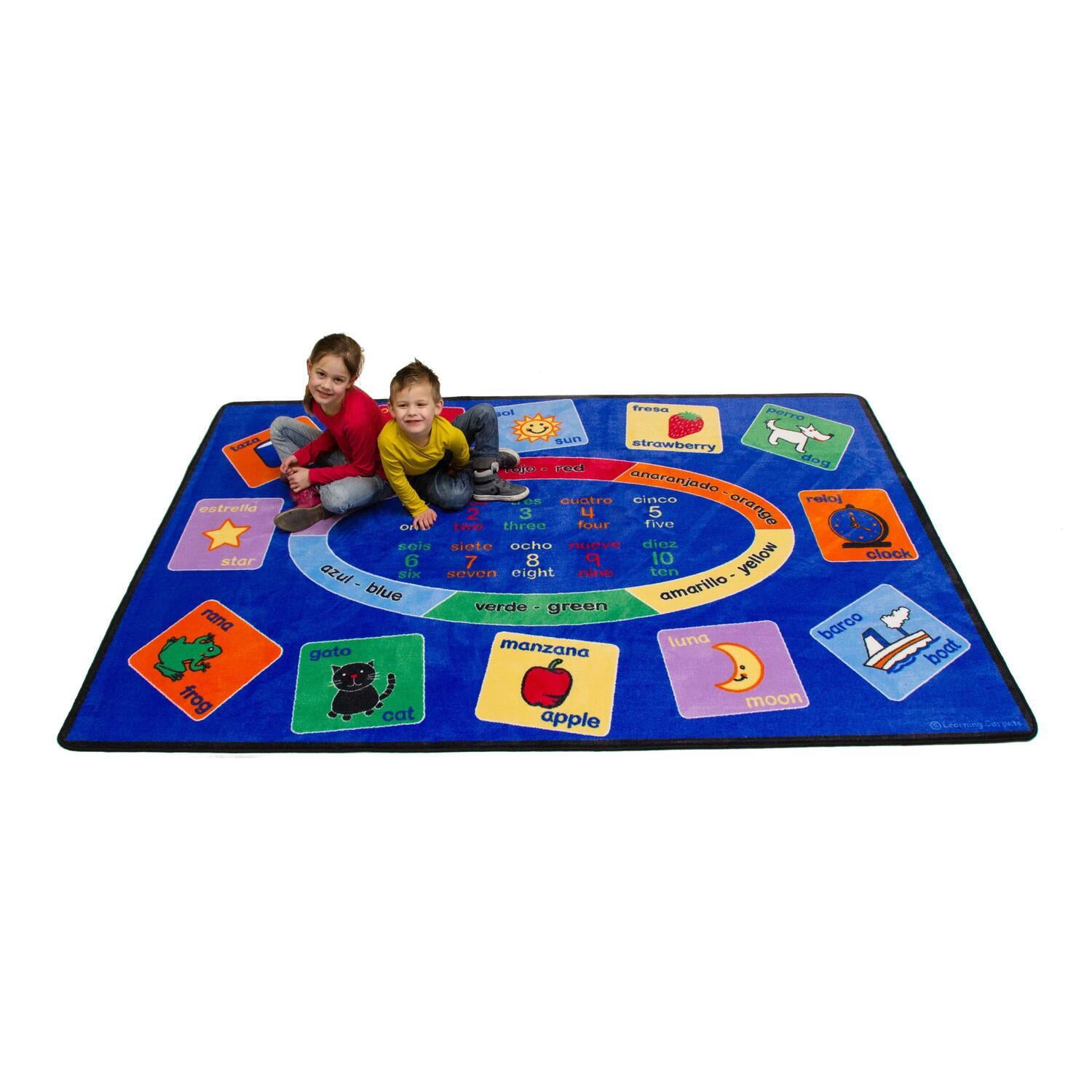 Smarty Spanish Bilingual Rug - Rectangle Small - Walmart.com