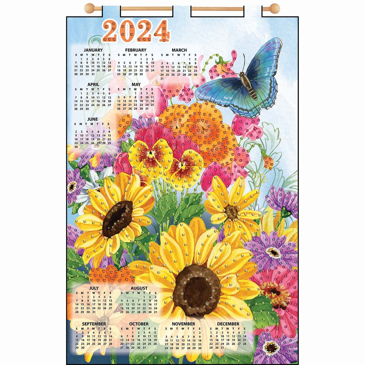 Design Works™ Sunflowers Calendar Felt & Sequin Kit - Walmart.com