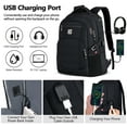 UKEIN Laptop Backpack with USB Charging Port Water Resistant Travel ...