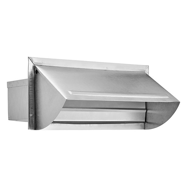 Lambro 106R 3.25-In. x 10-In. Aluminum Wall Cap - Walmart.com