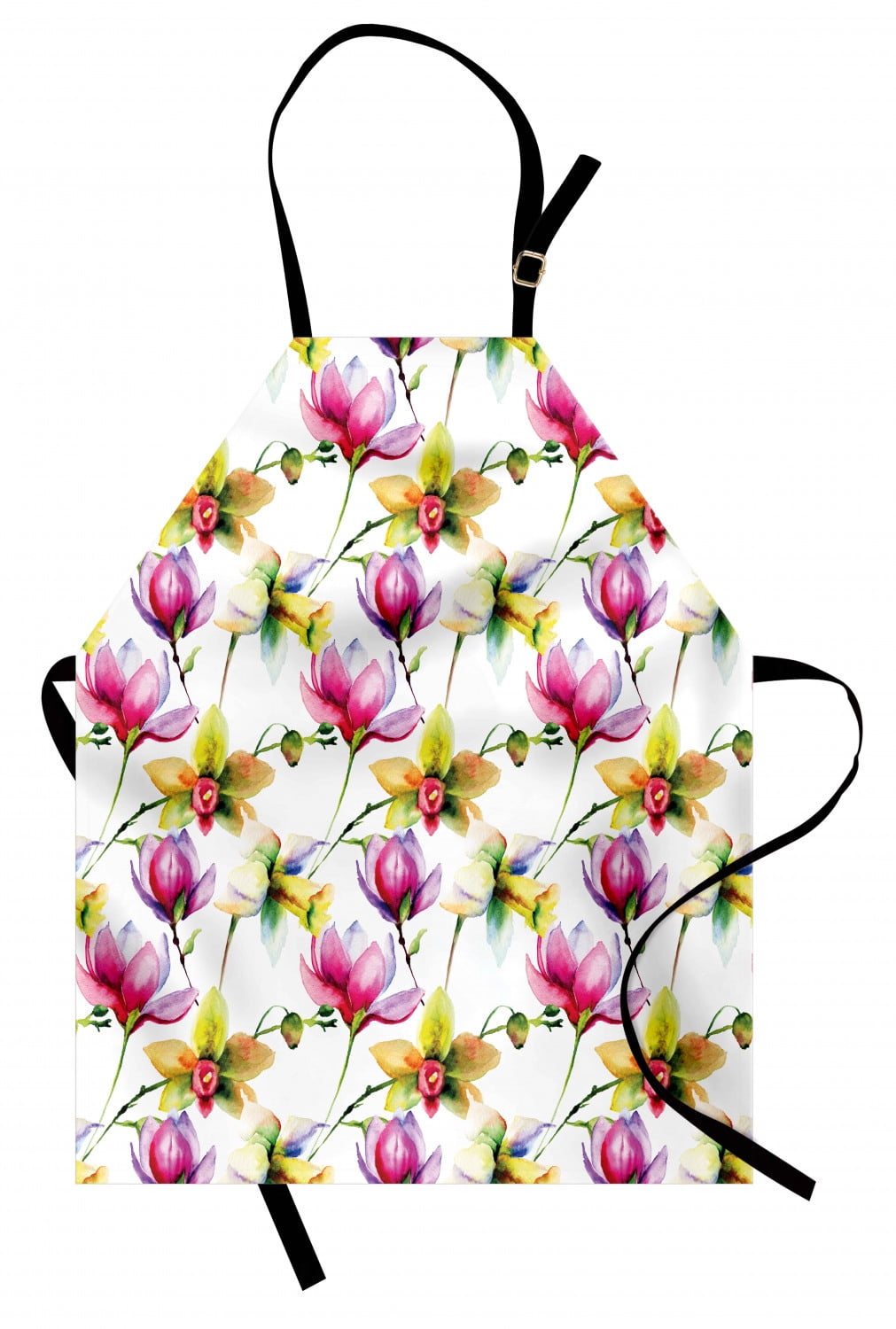 Floral Apron Blurry Hazy Toned Vibrant Magnolia Flower Daffodil Petals ...